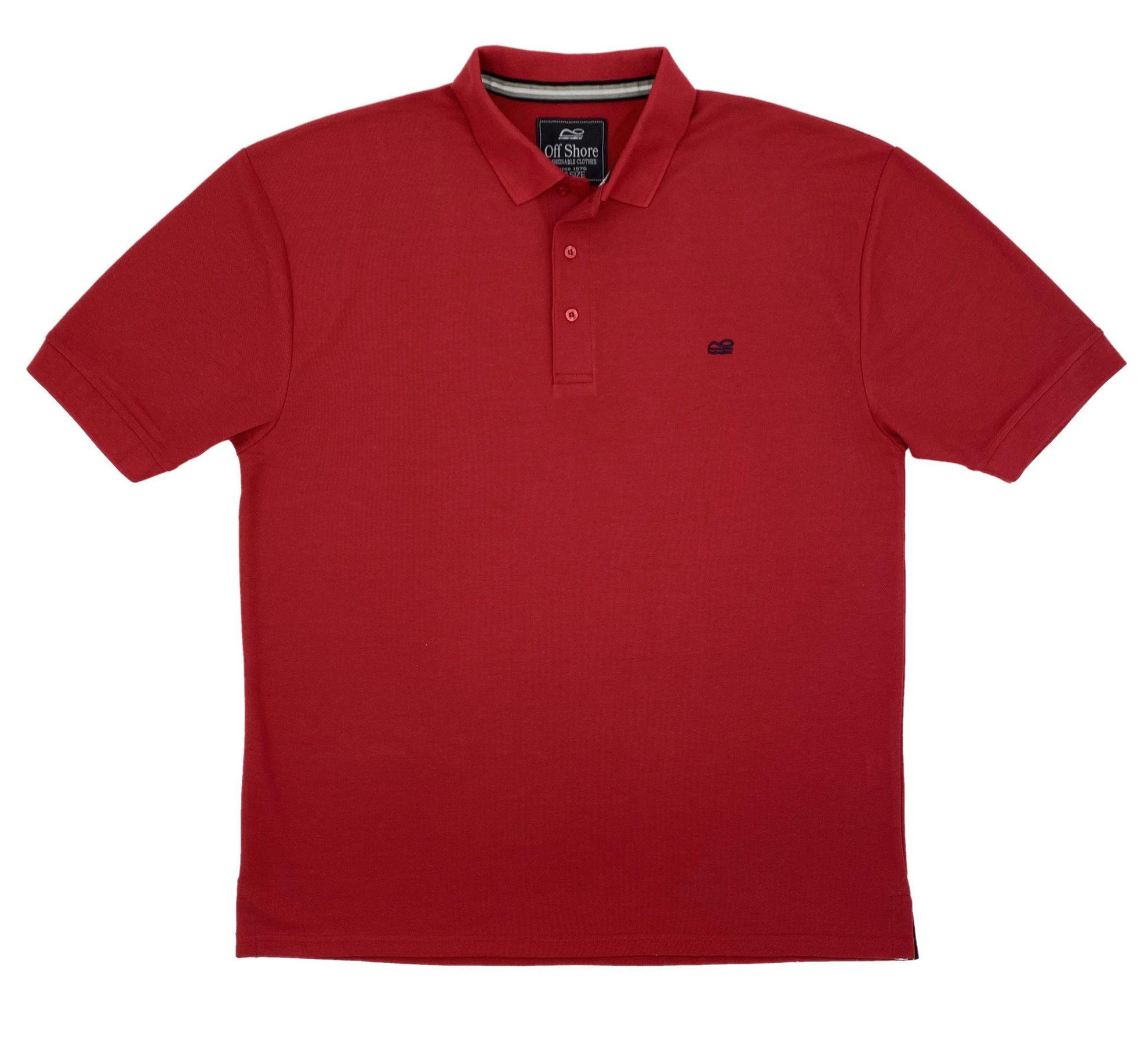 Off Shore Store Retail. Polo Pike Rojo Oscuro